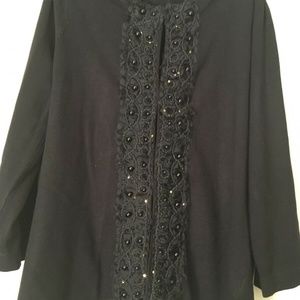 Cyrus | Sweaters | Cyrus Black Misses Small Cardigan Sweater Beads ...